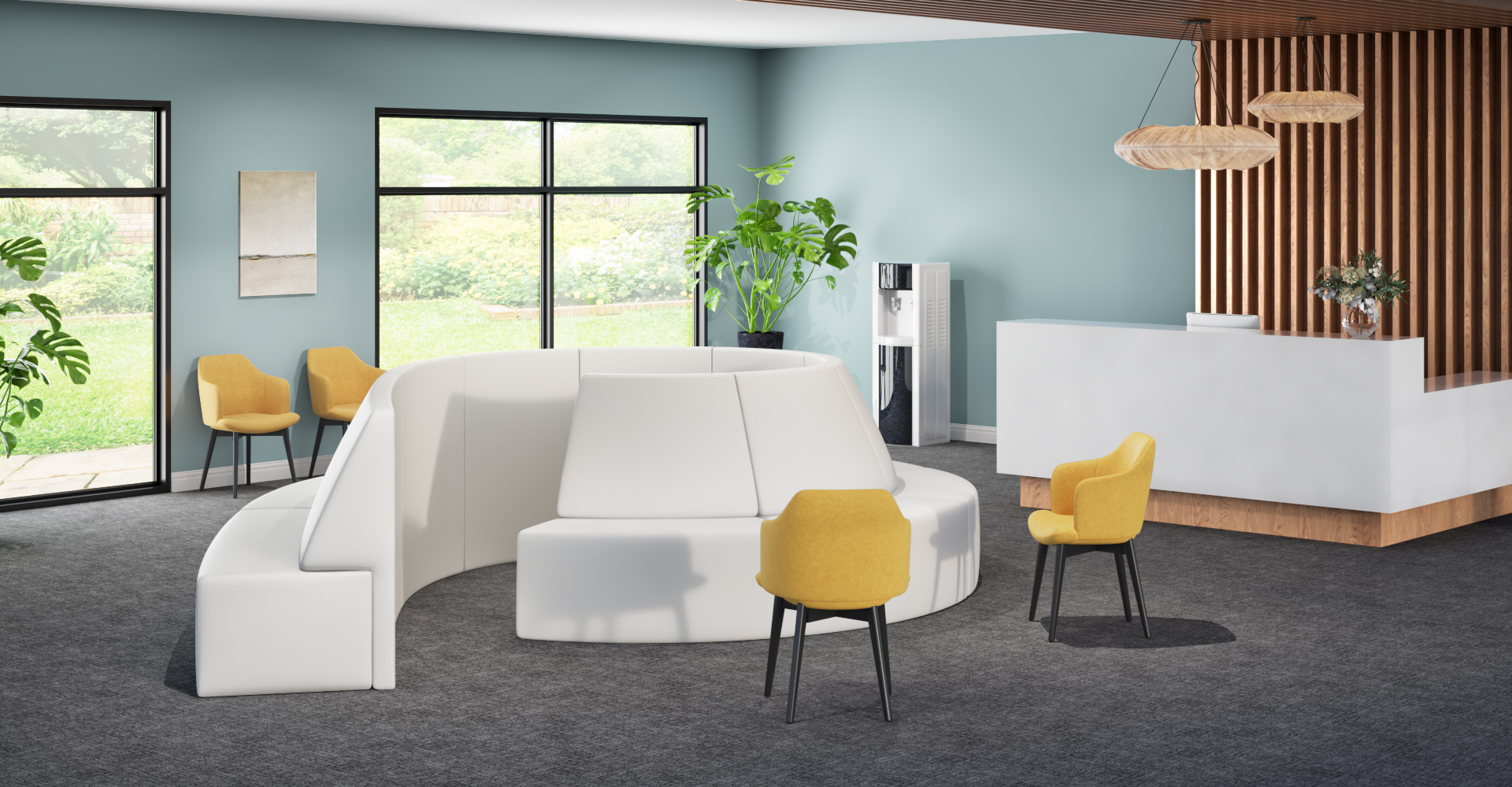 Banquette Seating & Ottomans | Waiting Room & Reception Furniture ...